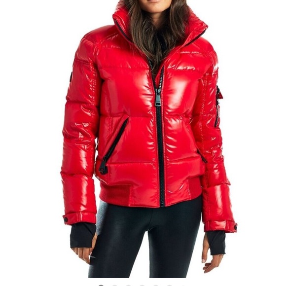 S13 | Jackets & Coats | S3 Jacket Coat Puffer Red Gloss Kylie Quilted ...